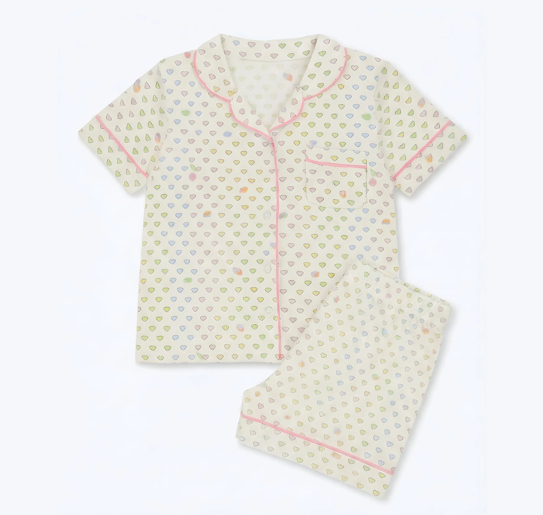 Heart Jersey Short PJ Set – Alexandra's